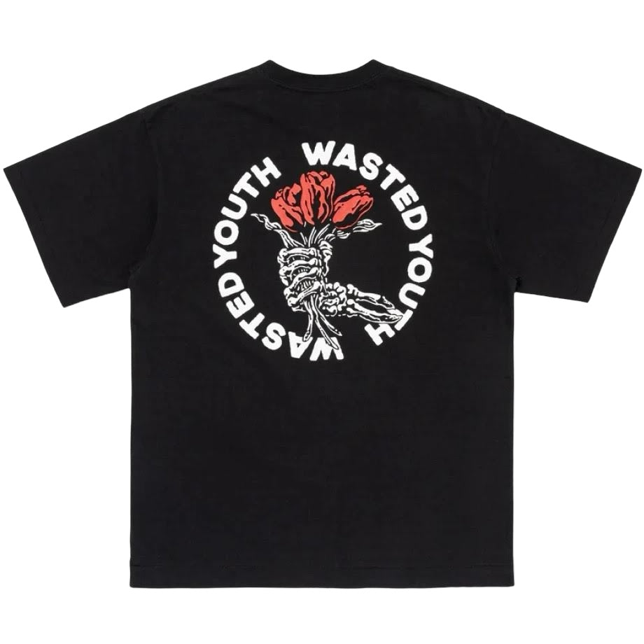 Wasted Youth Logo Tee SS24 Black In Stock Wasted Youth Logo Tee SS24 Black In Stock